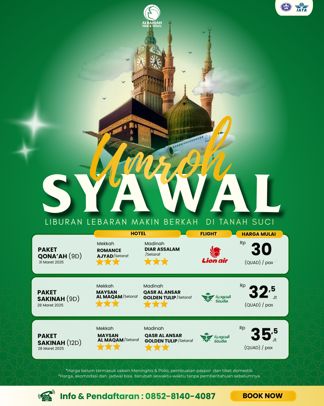 Selangkah menuju baitullah bersama Al-Bahjah Travel